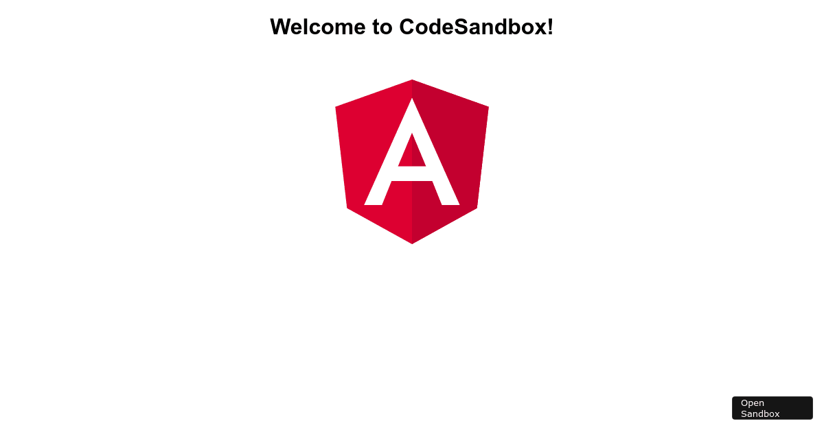 angular - Codesandbox