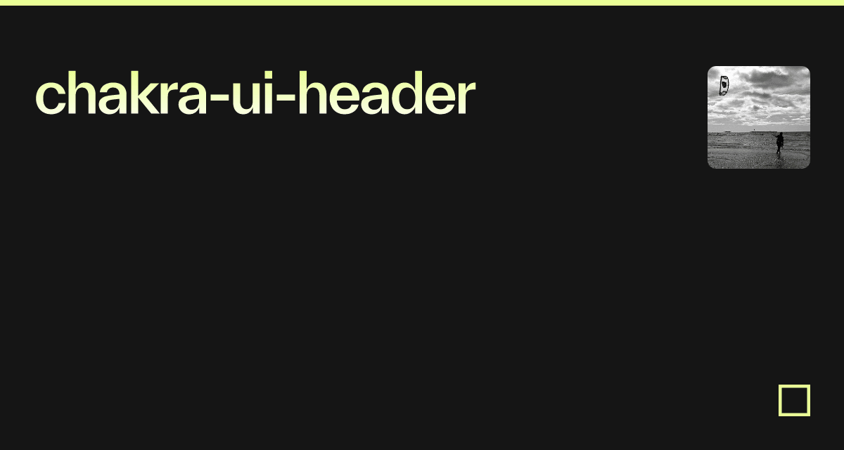 Chakra Ui Header Codesandbox