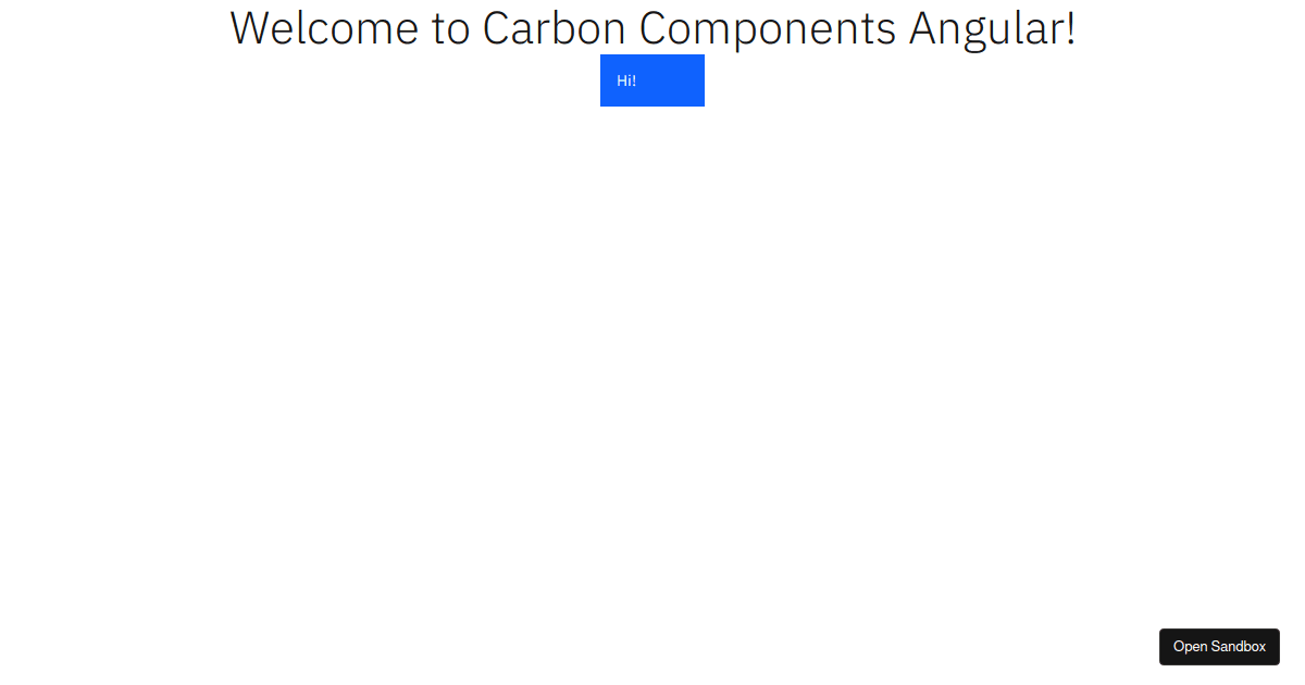 Carbon Components Angular - Codesandbox