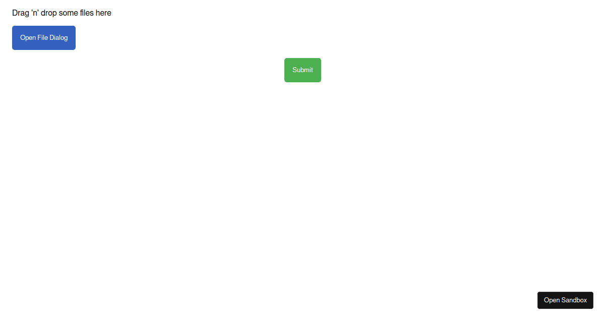 dropzonefield - Codesandbox