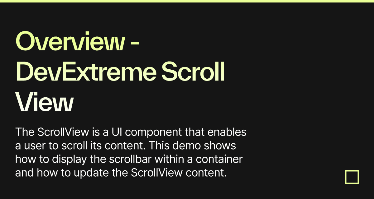 Overview - DevExtreme Scroll View - Codesandbox