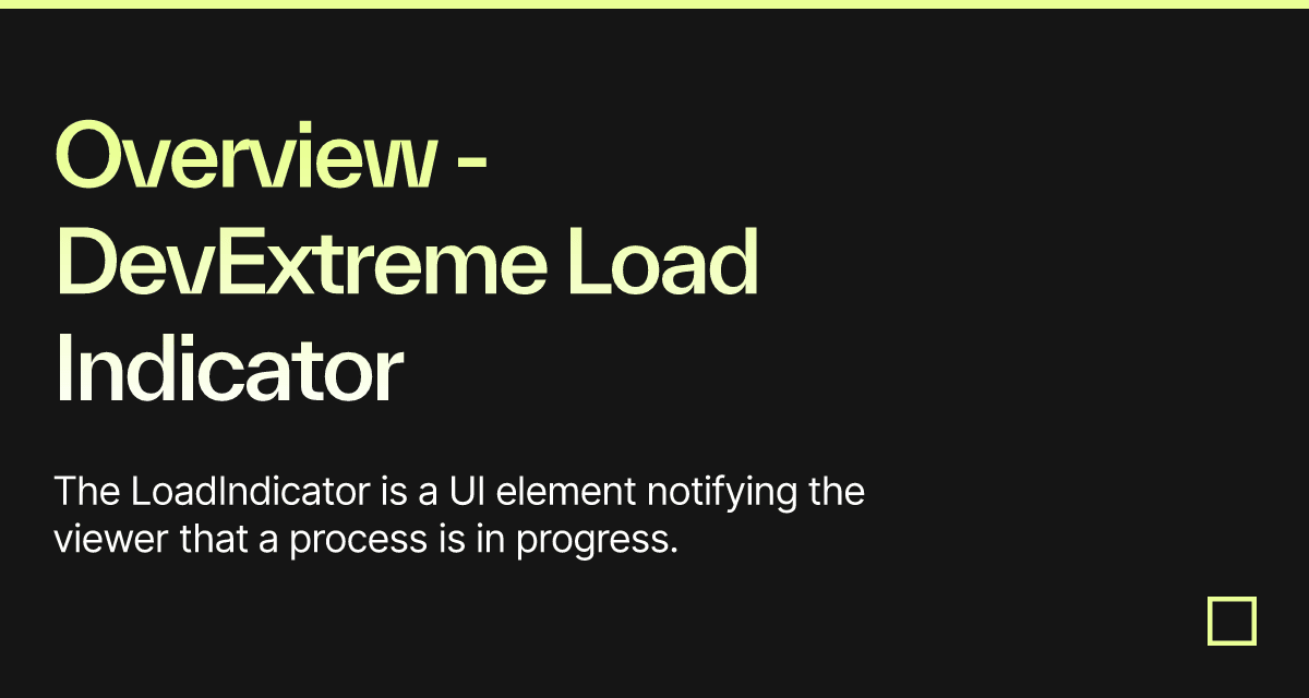 Overview - DevExtreme Load Indicator - Codesandbox