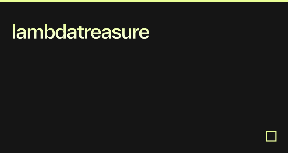 lambdatreasure - Codesandbox