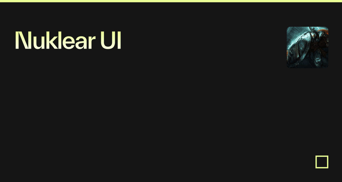 Nuklear UI - Codesandbox