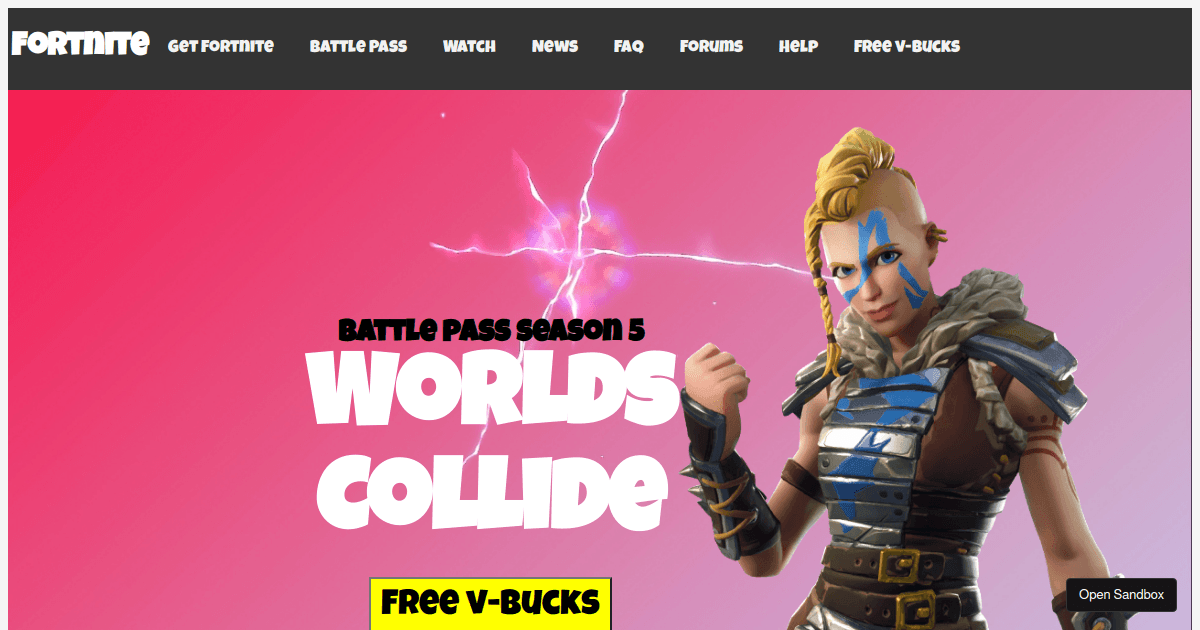 Fortnite free Vbux - Codesandbox