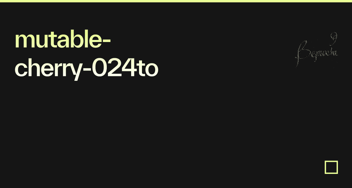 mutable-cherry-024to - Codesandbox