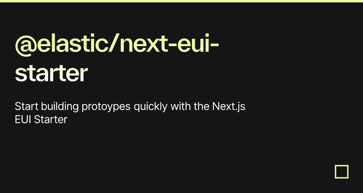 @elastic/next-eui-starter - Codesandbox