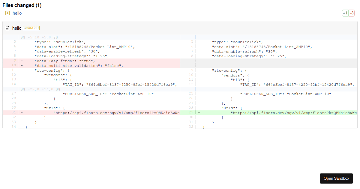 diff2html (forked) - Codesandbox