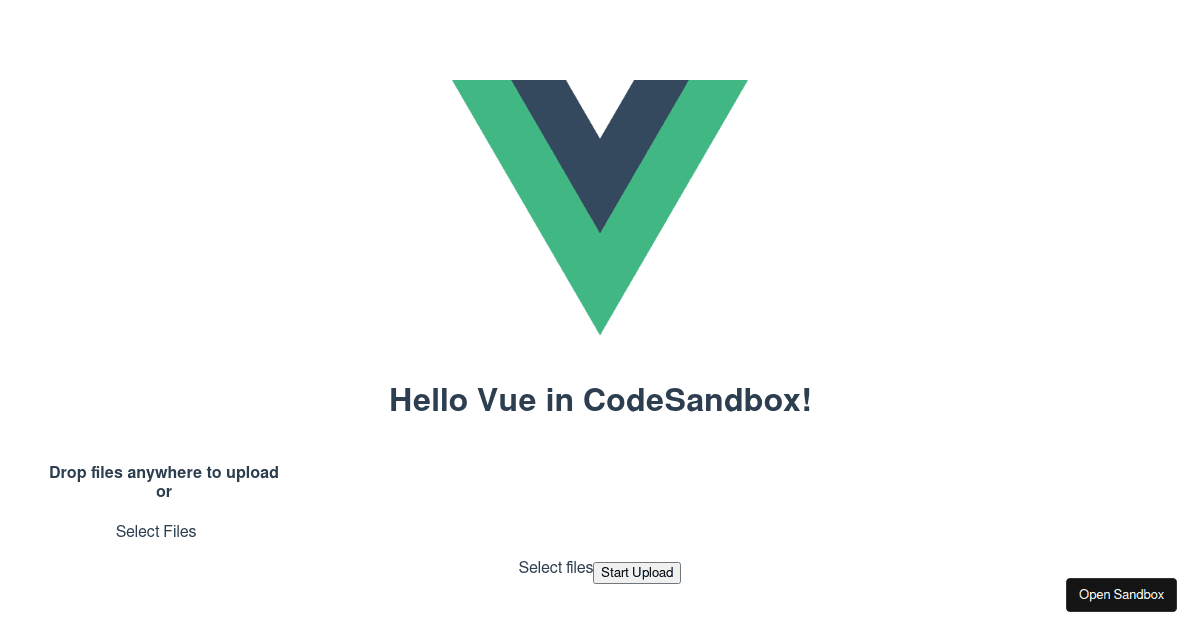 Vue Template - Codesandbox