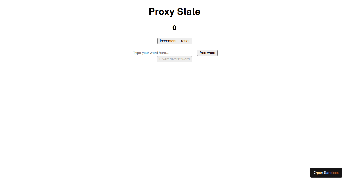 use-proxy-state - Codesandbox
