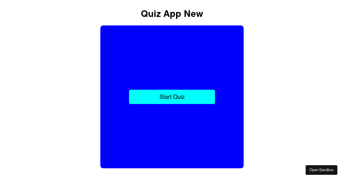 quiz-app-pedro - Codesandbox