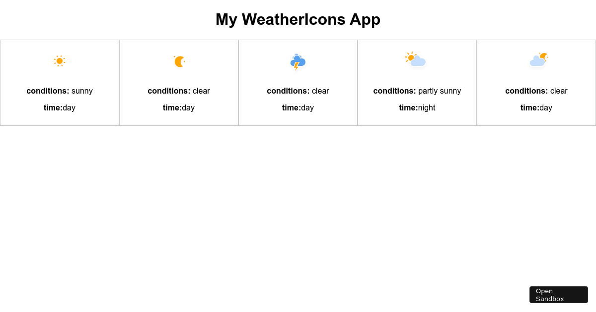 amr745/react-weather-forecast - Codesandbox