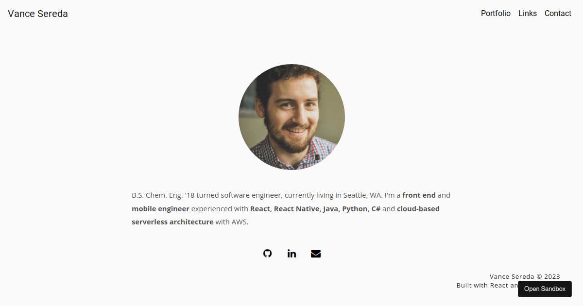 reactstrap-portfolio - Codesandbox