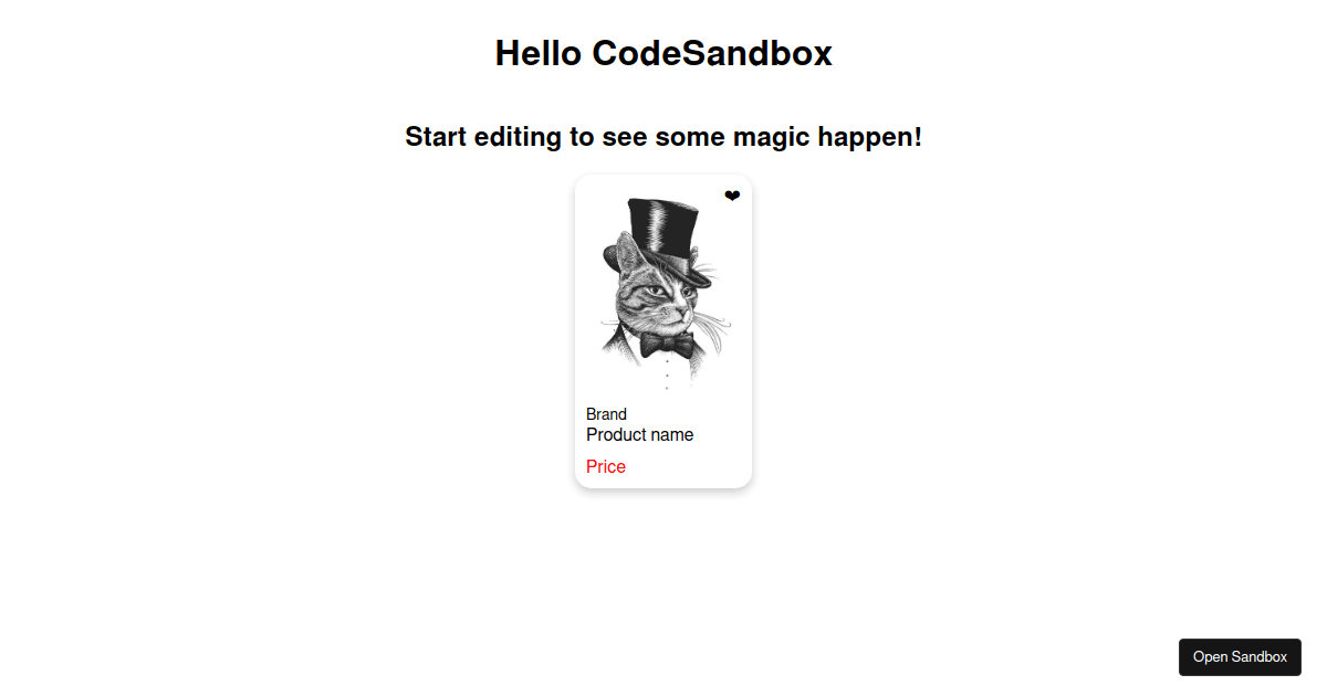 Practice Ts React Webshop Codesandbox