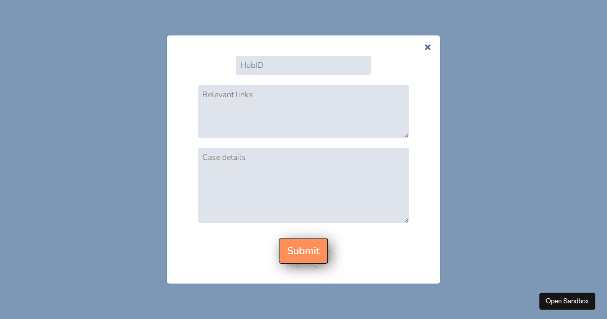 Slack front end design - Codesandbox