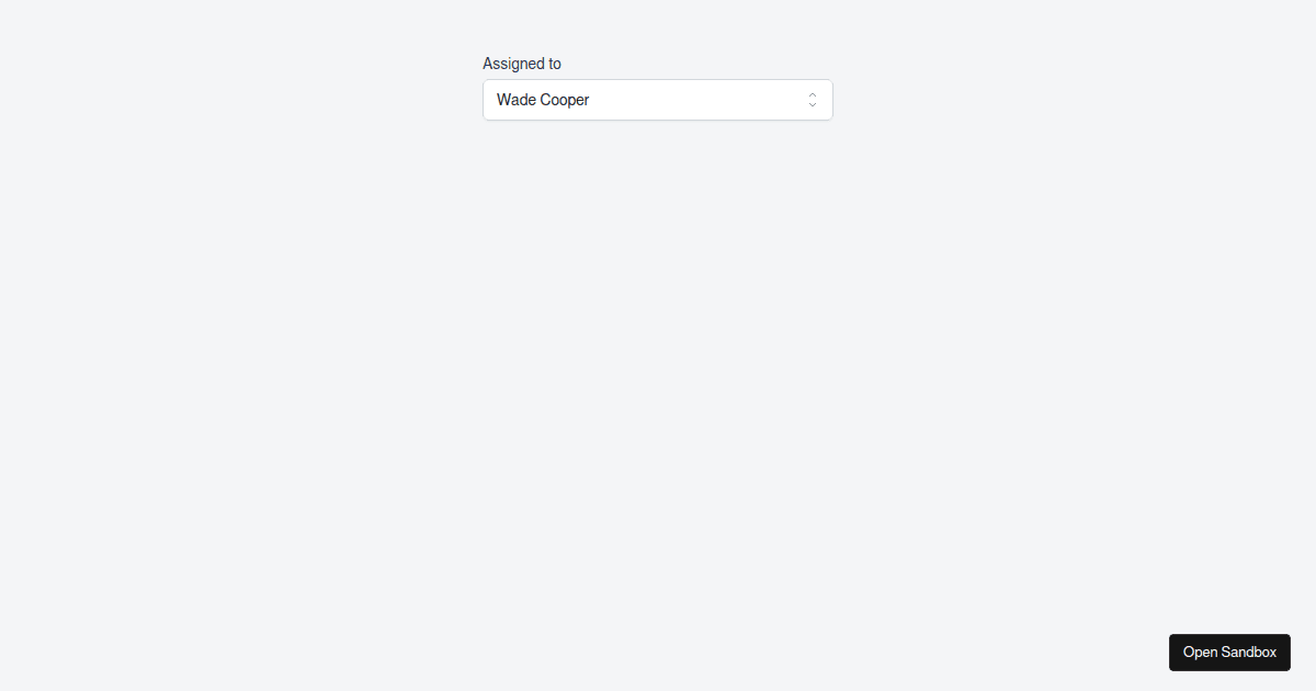 Headlessuivue Listbox Example Forked Codesandbox