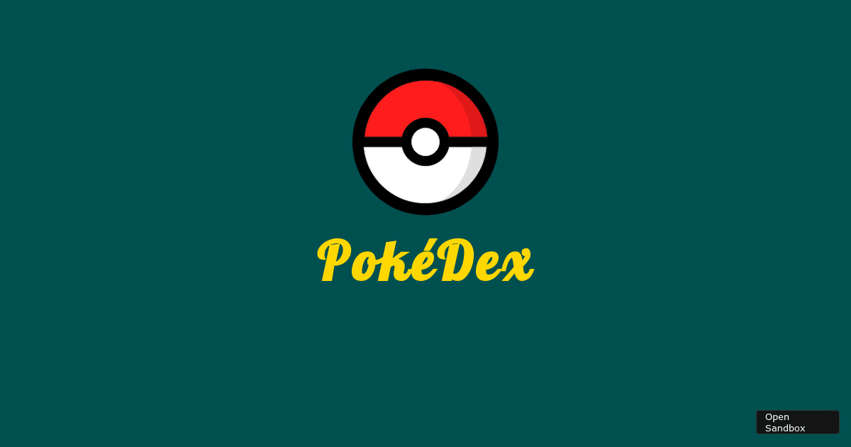 Starter Pokedex Example Html Css Javascript Forked Codesandbox