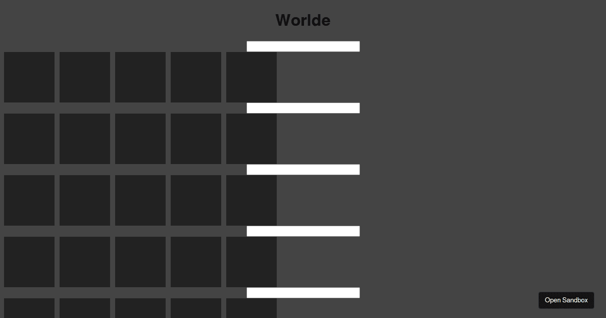wordle-clone - Codesandbox