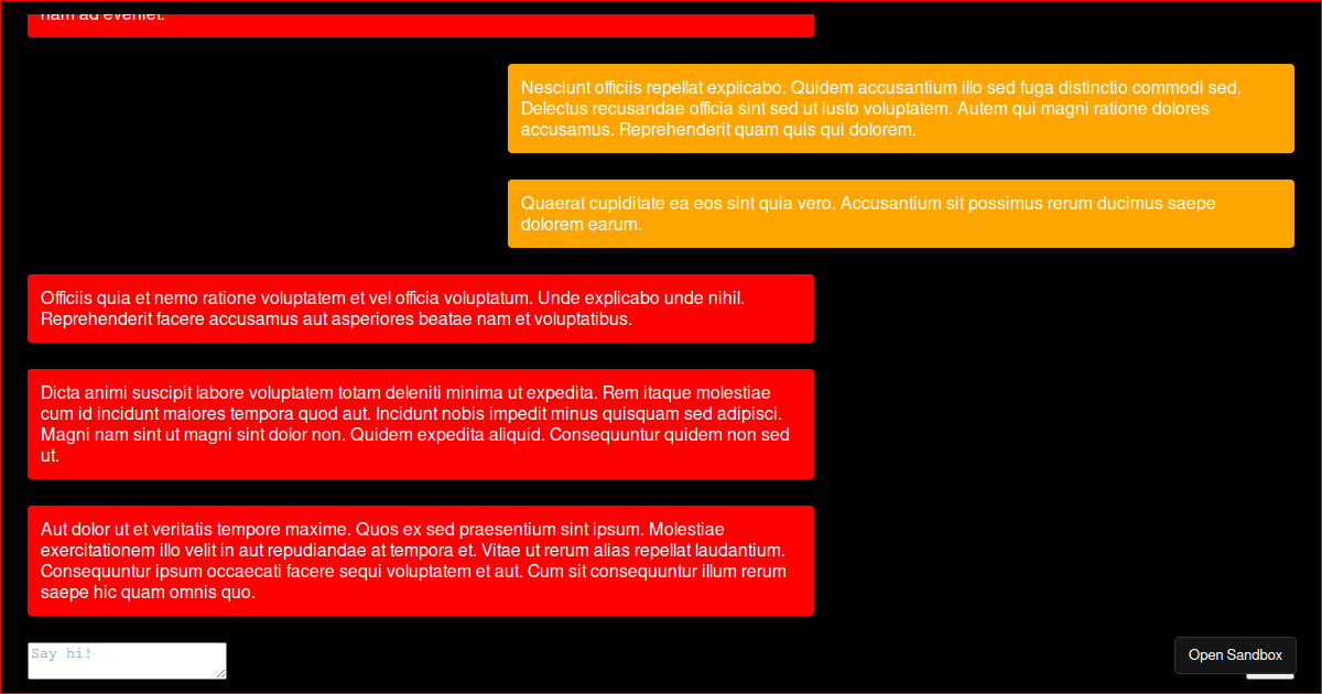 React-virtuoso v1 chat - Codesandbox
