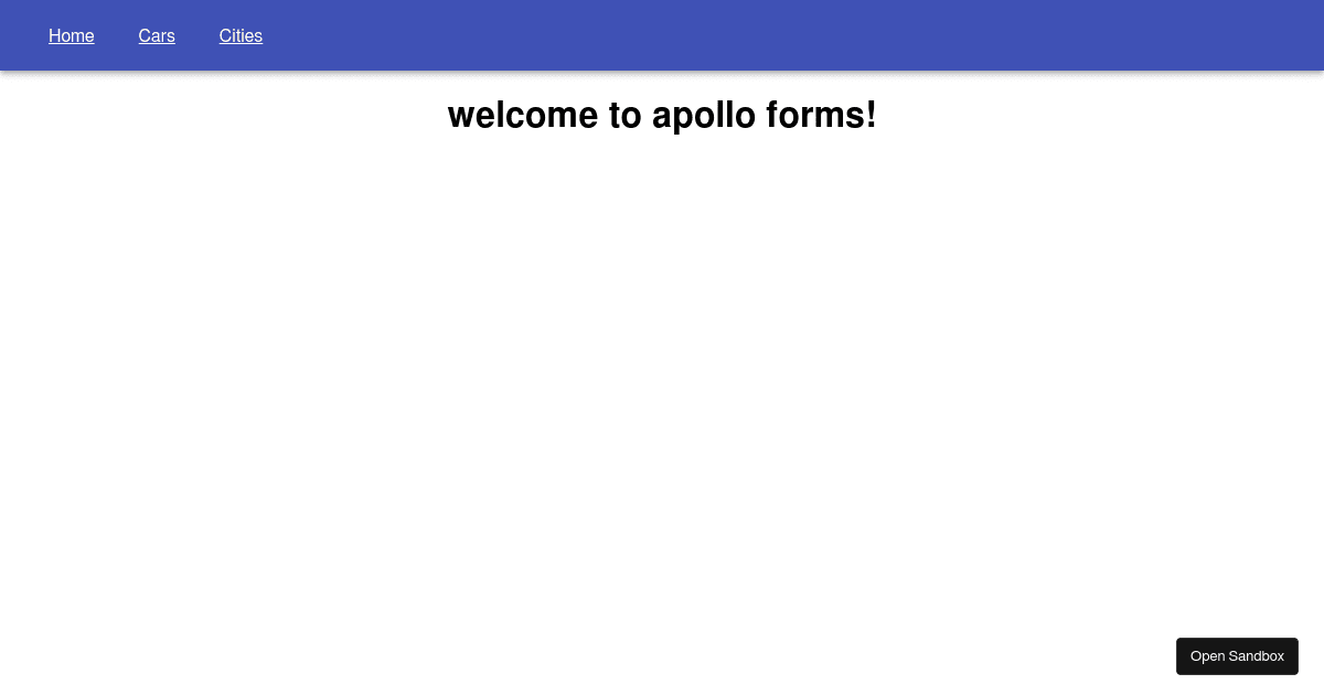 apollo-forms - Codesandbox