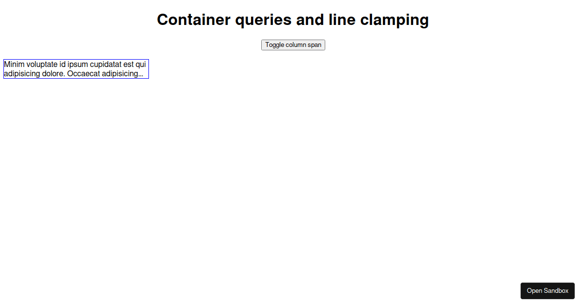 container-query-line-clamp - Codesandbox