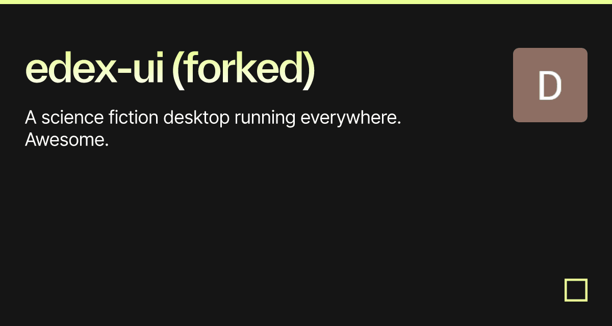edex-ui (forked) - Codesandbox