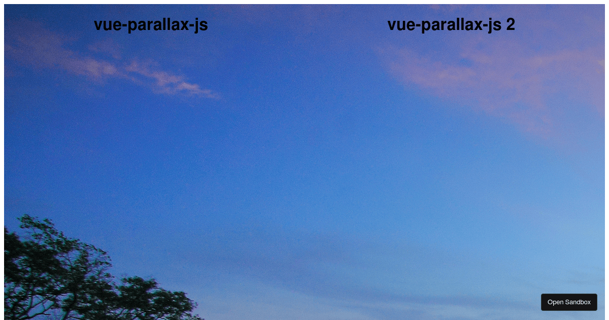 Parallax Effect Using Vue Parallaxy Forked Codesandbox