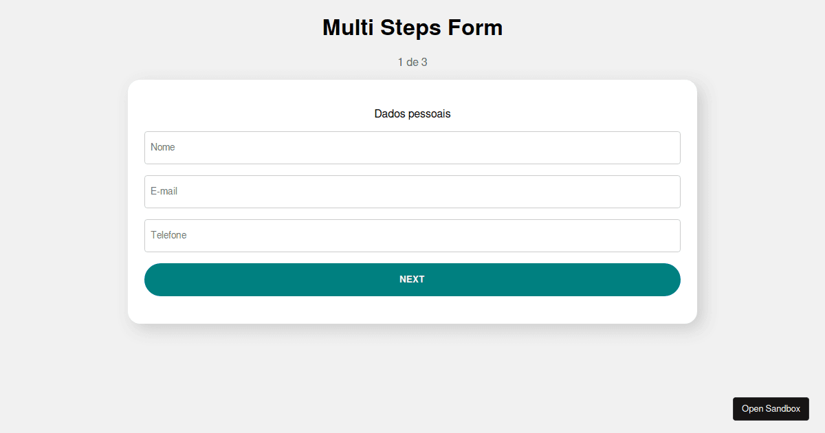 multi-steps-form - Codesandbox