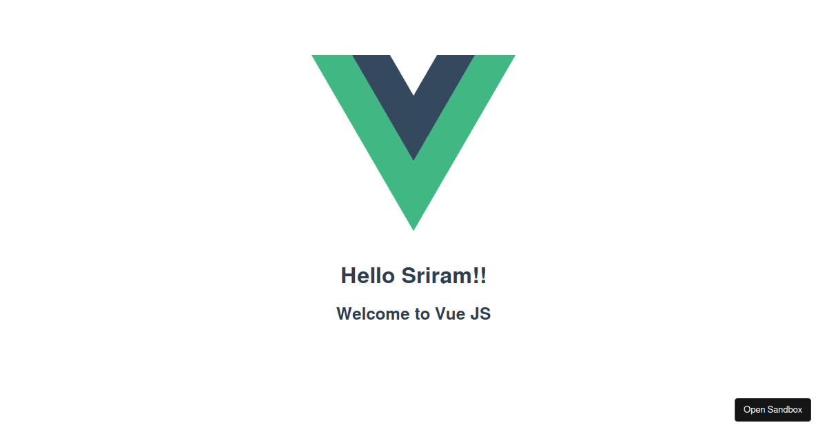 Hello World using vue-cli (forked) - Codesandbox