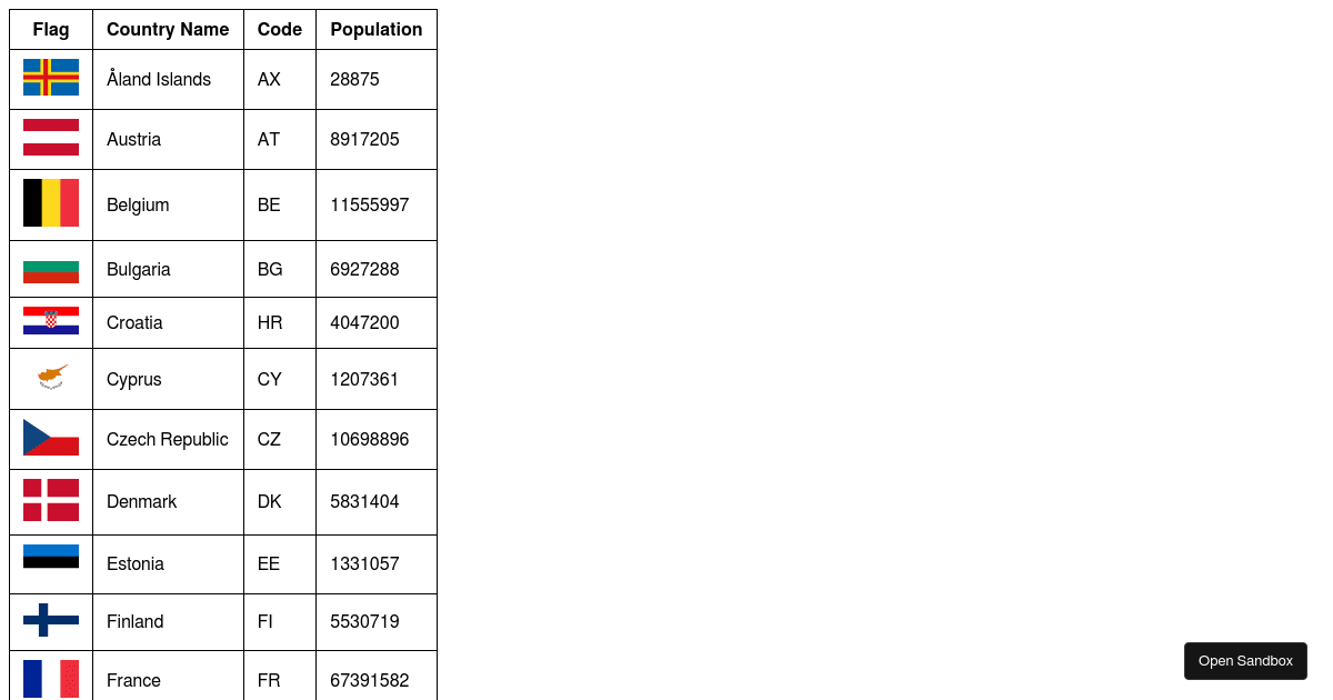 vanilla - Codesandbox