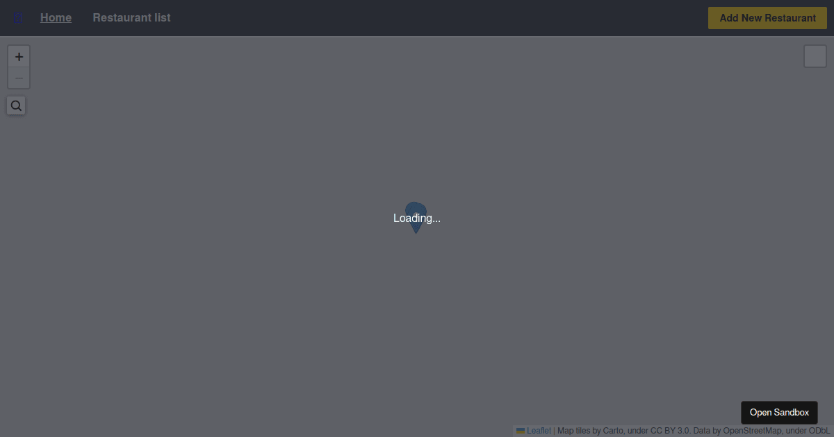Containers-Components example - Codesandbox