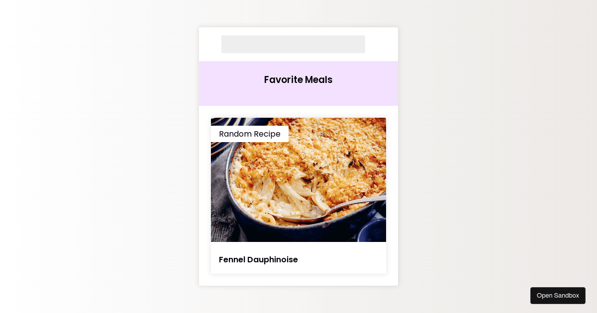 meal-db - Codesandbox