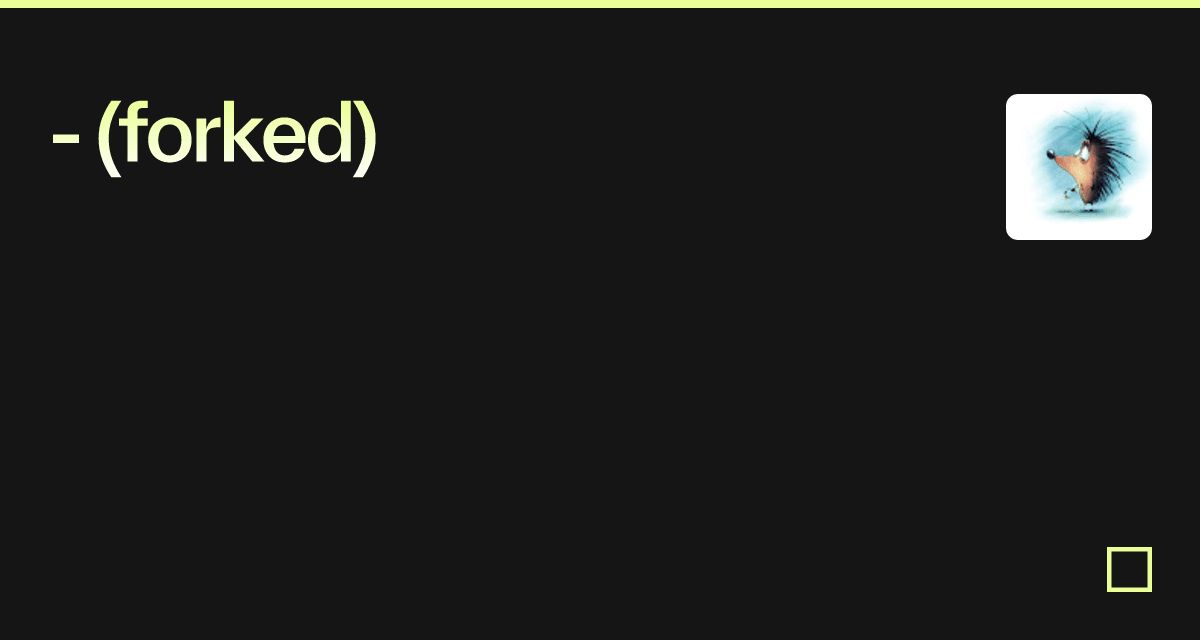 - (forked) - Codesandbox