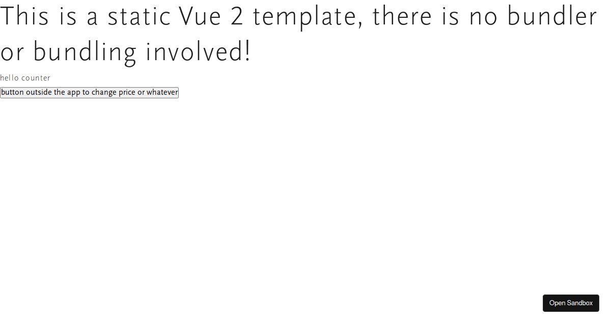 vue-cdn-template - Codesandbox