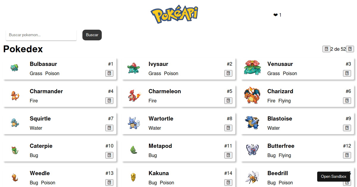 Codealo Dev Pokedex Reactjs Add Search Function Codesandbox