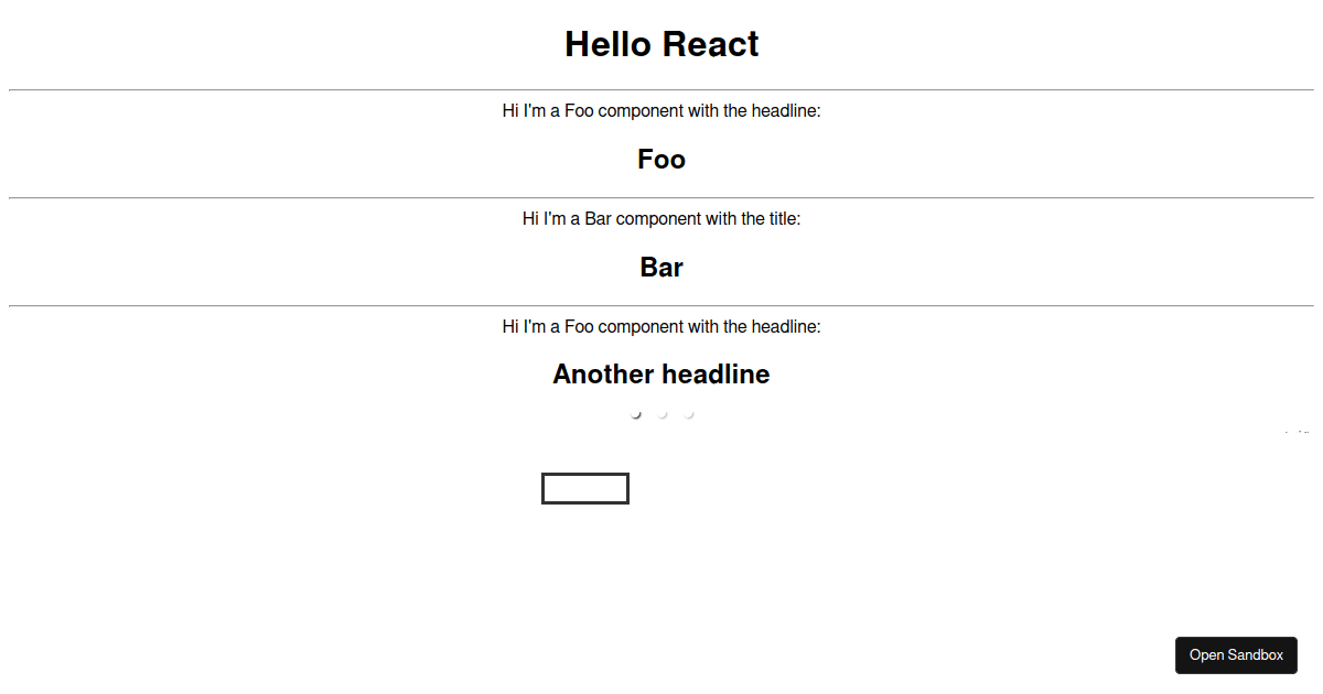 Dynamic Components from JSON with React with Carousel - Codesandbox Dynamic Components from JSON with React with Carousel - Codesandbox