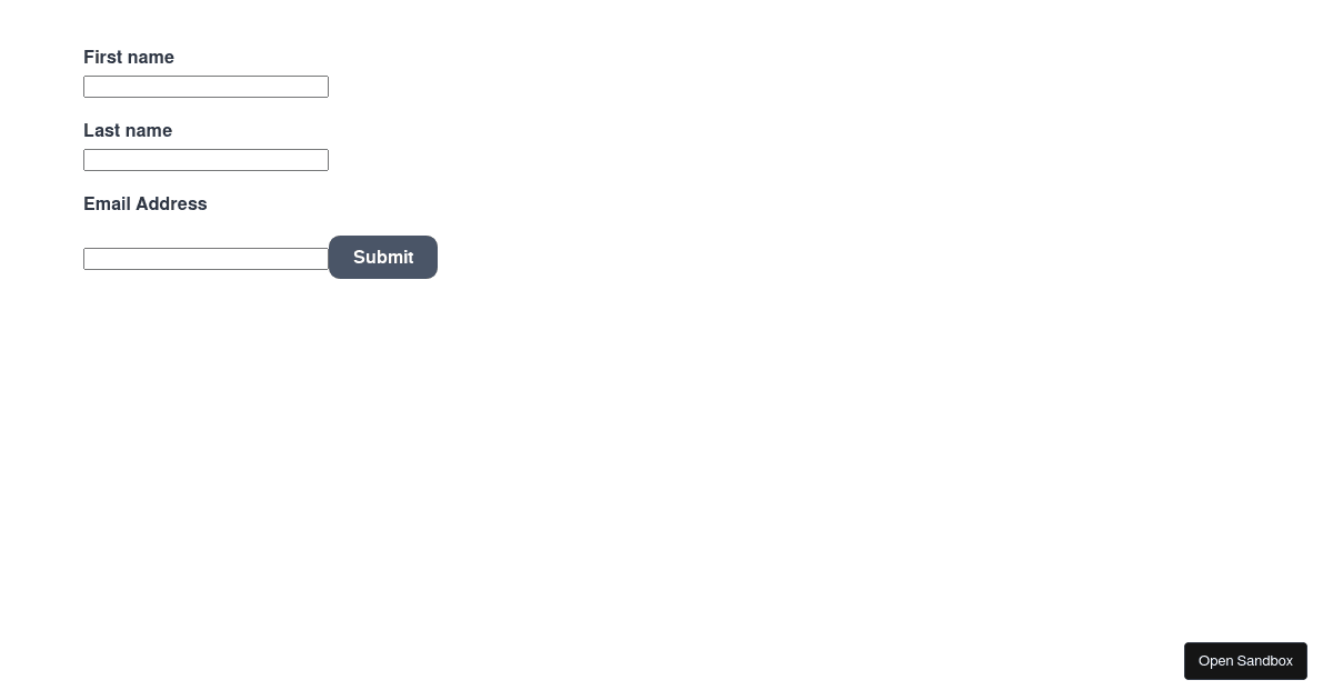 Formik v2 Tutorial - Start - Codesandbox