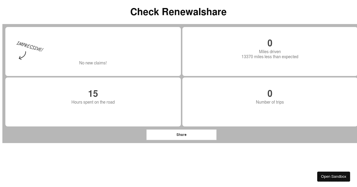 Share Example Codesandbox