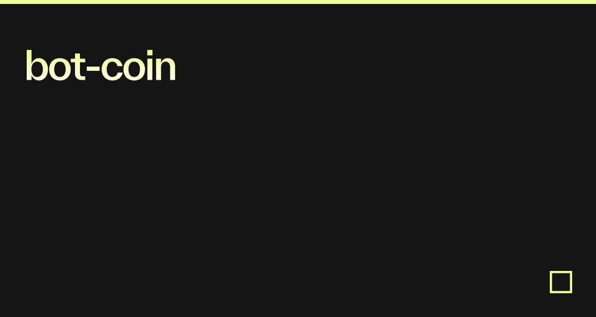 bot-coin - Codesandbox