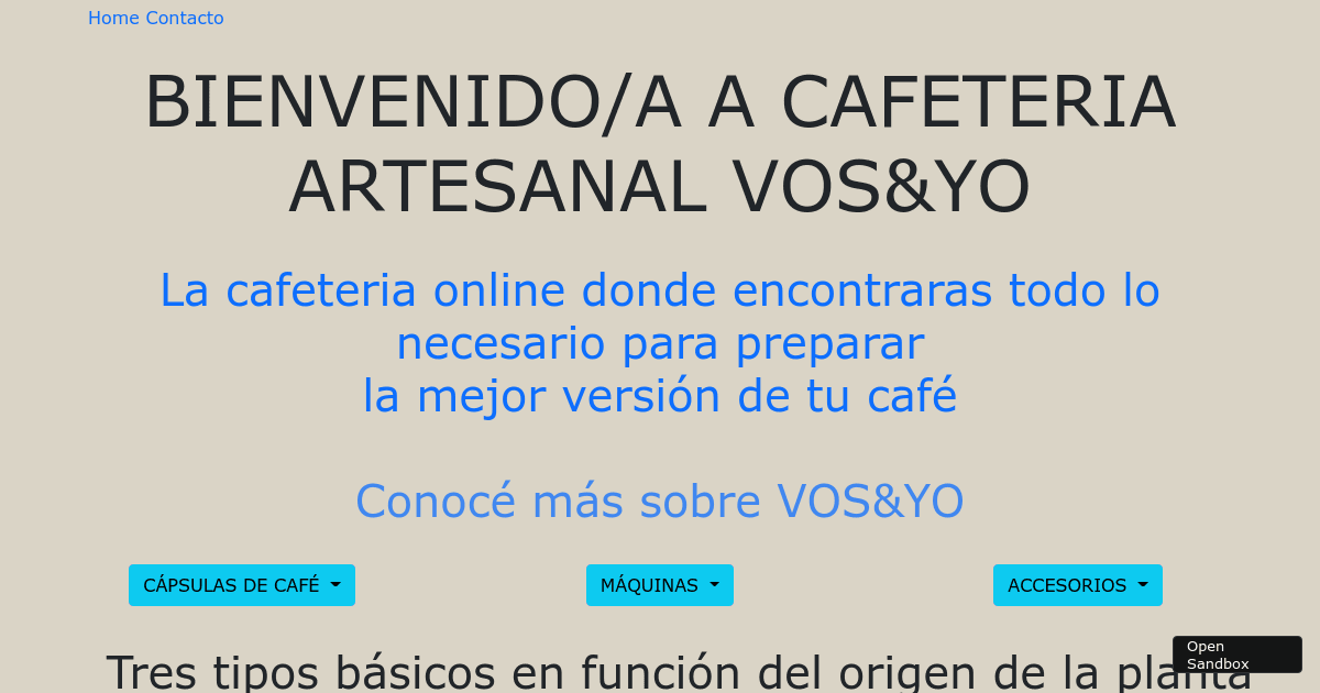 Bootstrap Ejercicio Codesandbox