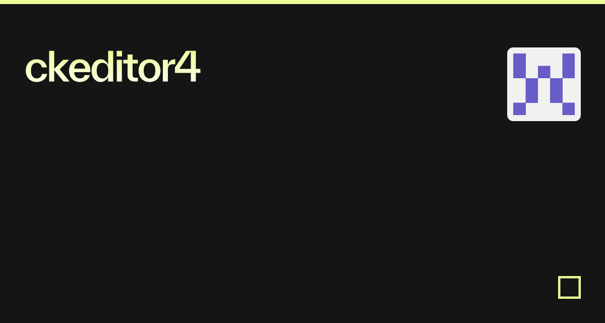 ckeditor4 - Codesandbox