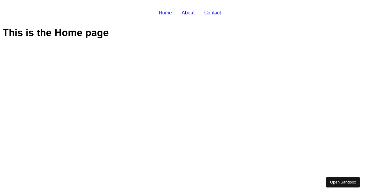 React-Router-Dom/Navigating-between-components - Codesandbox React-Router-Dom/Navigating-between-components - Codesandbox