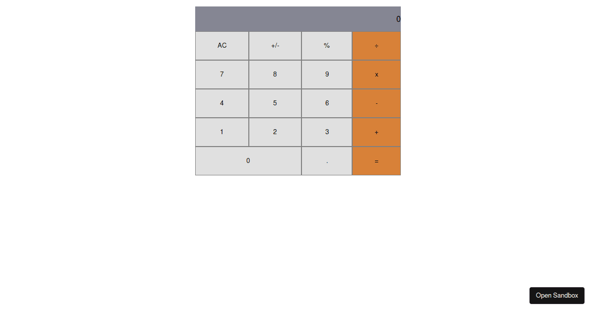 react-calculator - Codesandbox