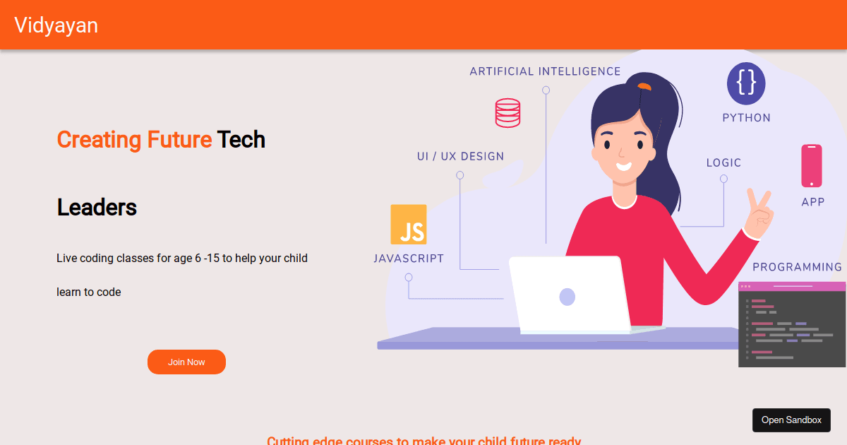 InternShala - Project - Codesandbox