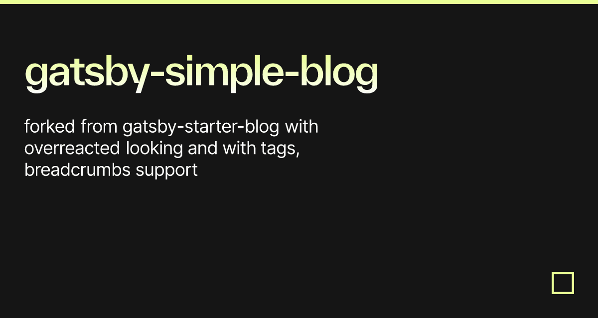 gatsby-simple-blog - Codesandbox