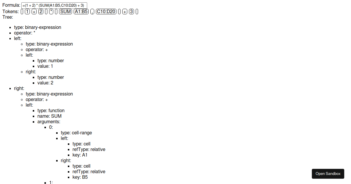 excel-ast - Codesandbox
