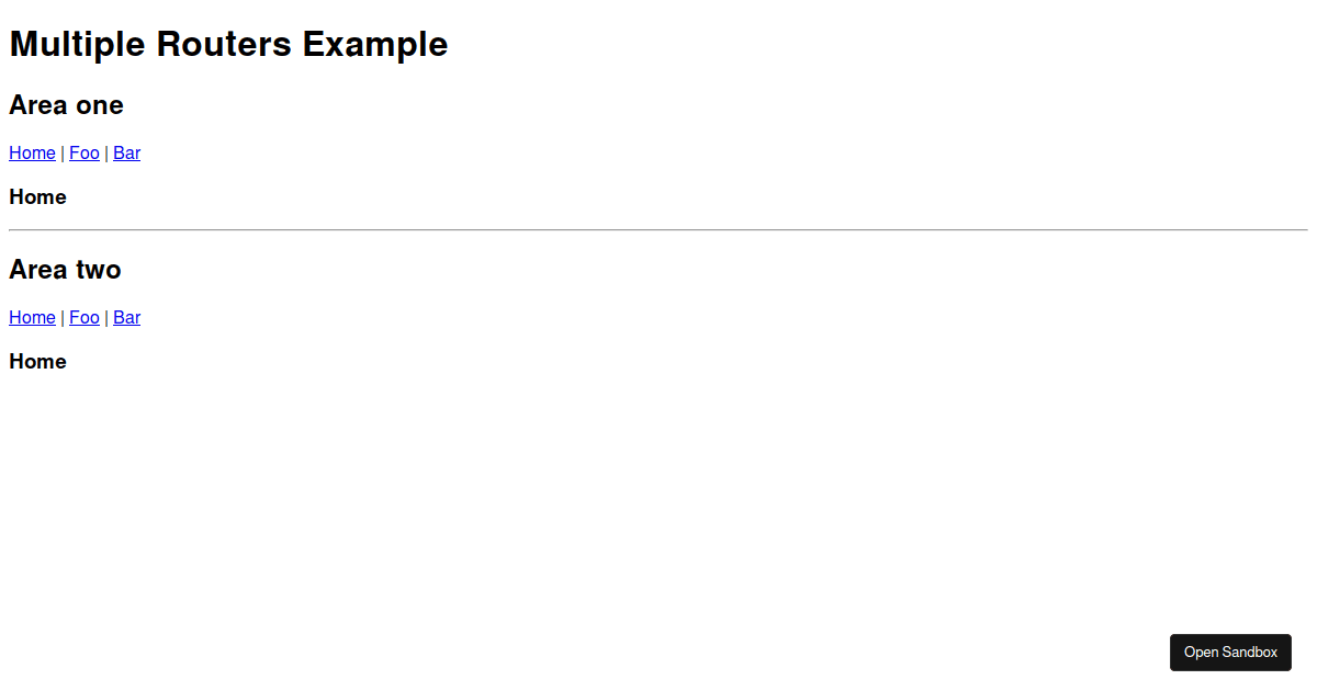 Solid App Router Parallel Routers - Codesandbox