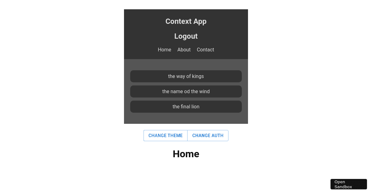 React Context and Router with Function Components (Hooks) - Codesandbox React Context and Router with Function Components (Hooks) - Codesandbox