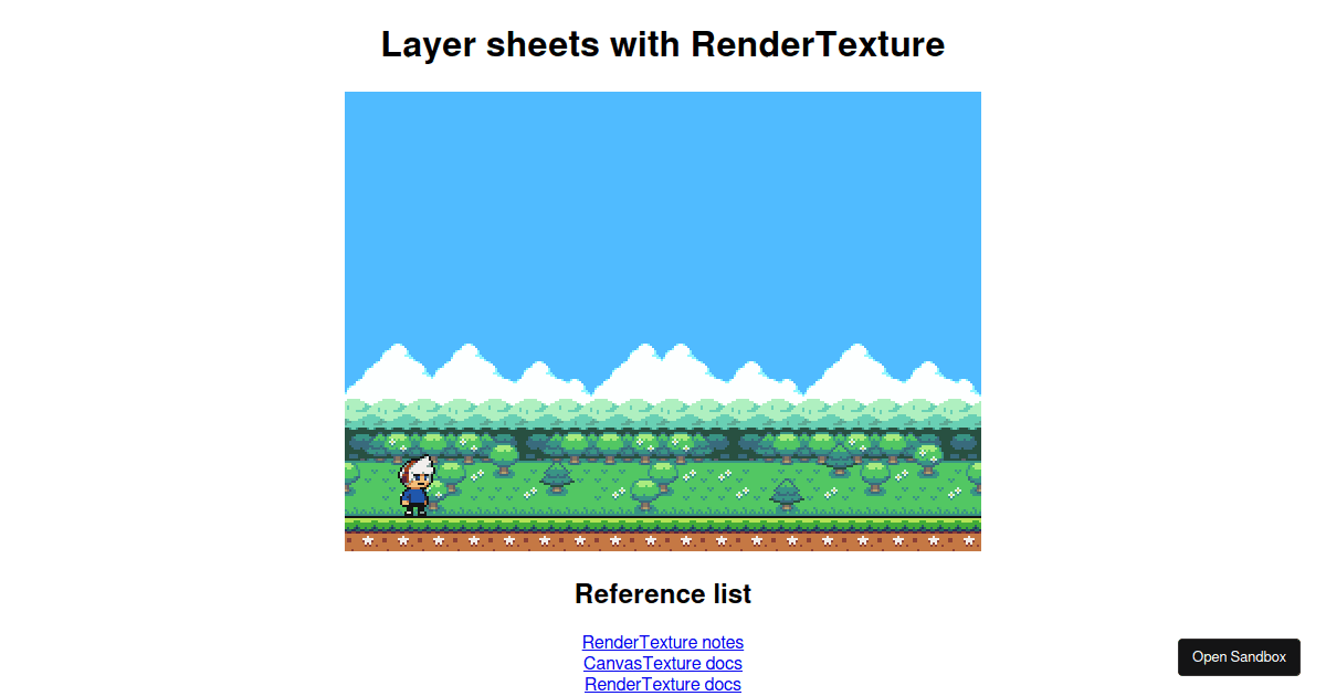 Phaser 3 Combine Spritesheets With Render Texture Codesandbox