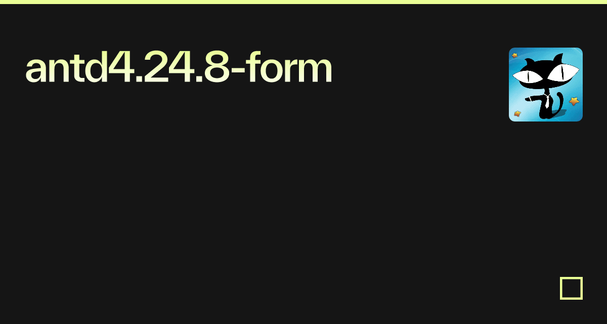 antd4.24.8-form - Codesandbox